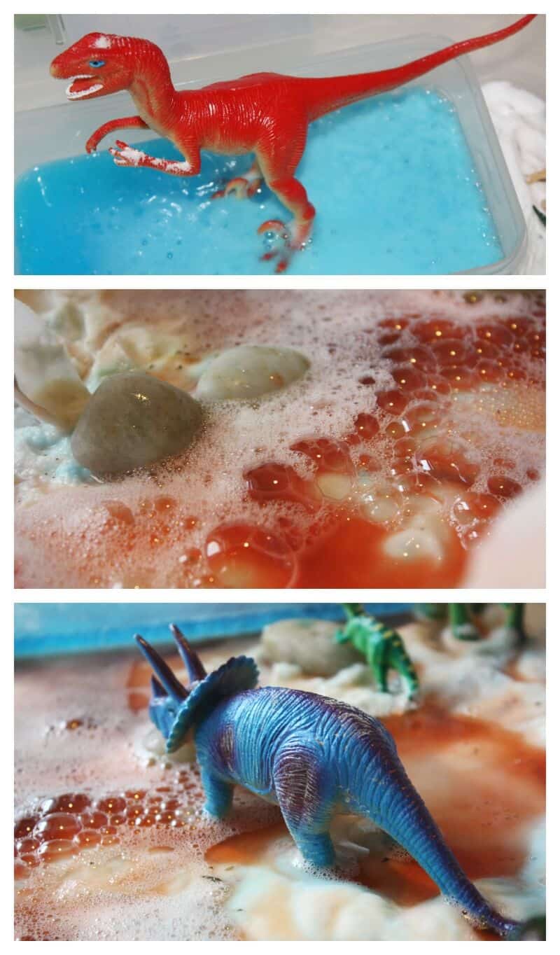 Dinosaur Volcano Science Sensory Small World Play Idea