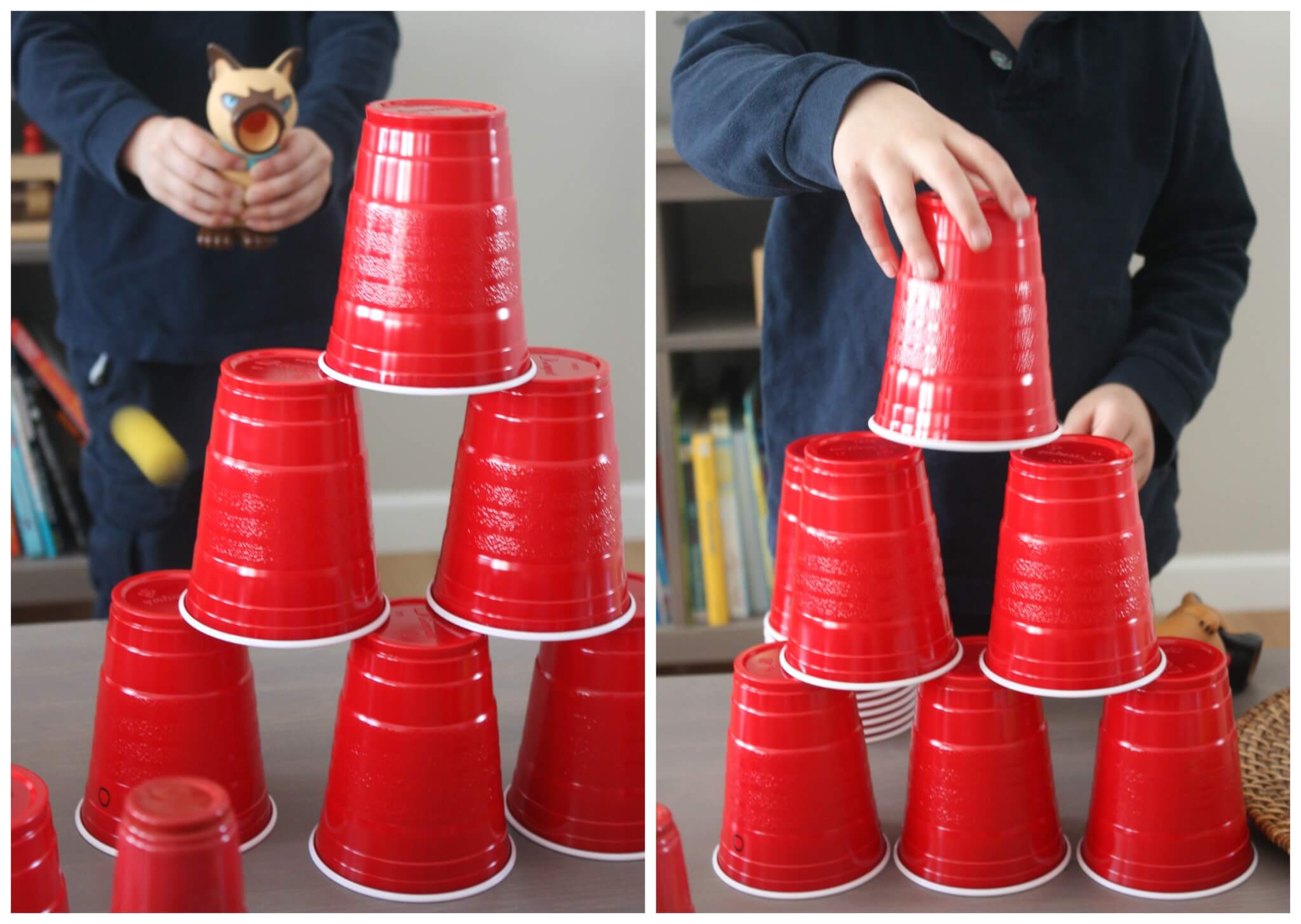 Popper Ball Game Fine Motor Practice Plastic Cup Game