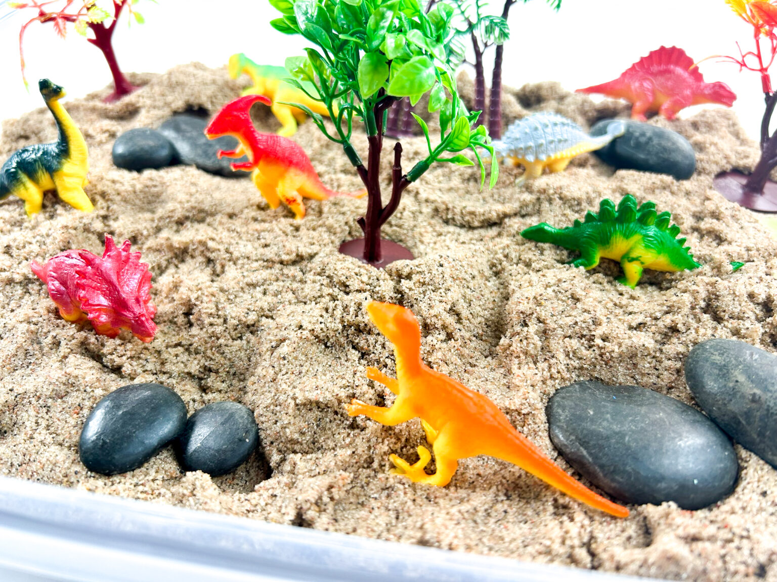Dinosaur Sensory Bin - Little Bins for Little Hands