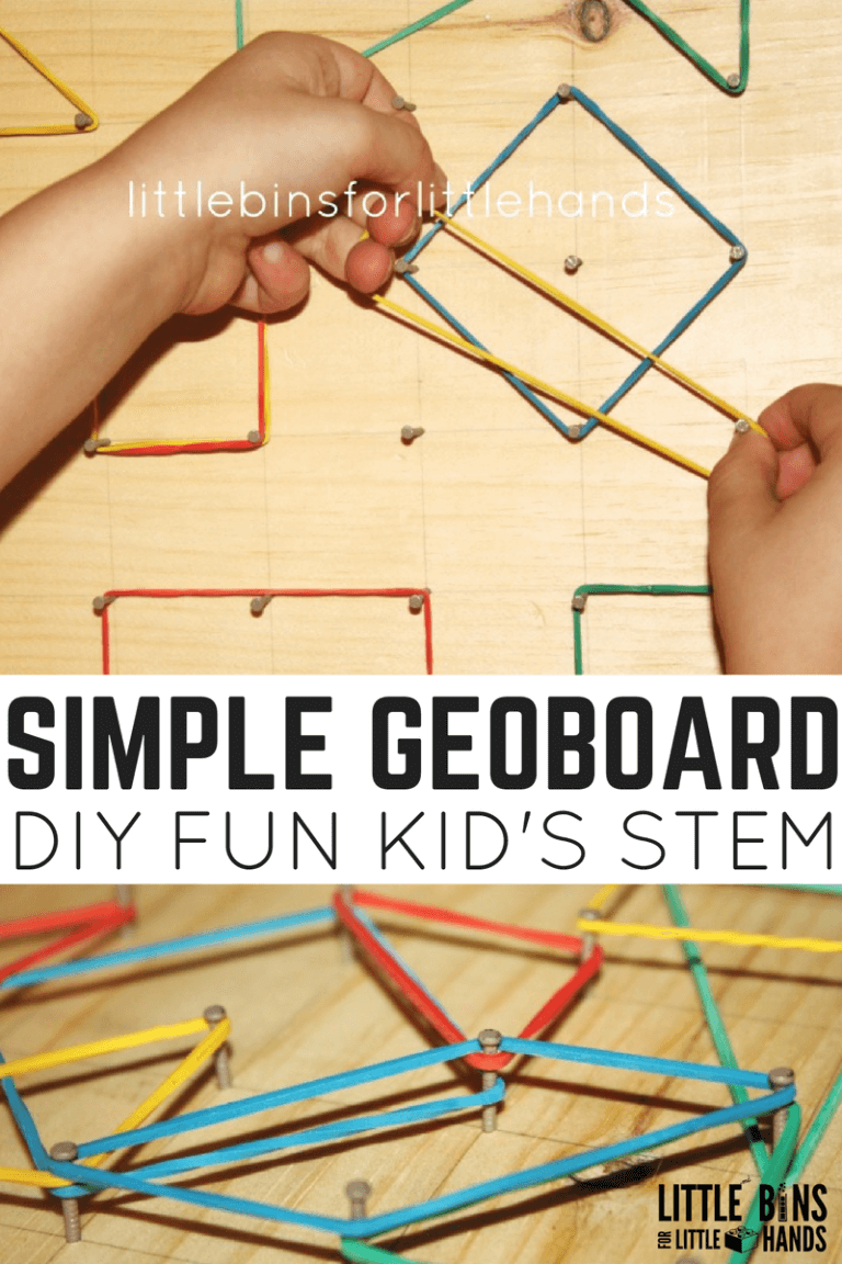 DIY Geoboard for STEM - Little Bins for Little Hands