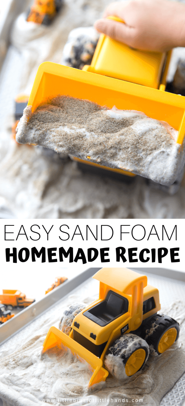 Sand Foam For Sensory Play | Little Bins for Little Hands