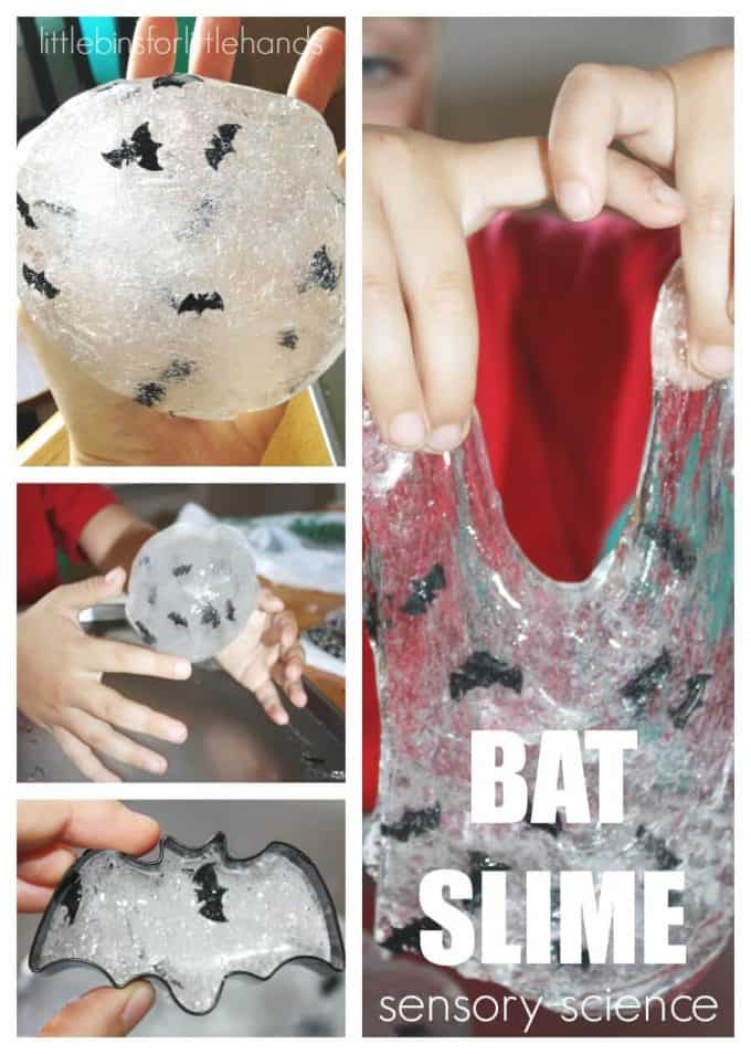 Bat Slime Recipe For Halloween - Little Bins for Little Hands