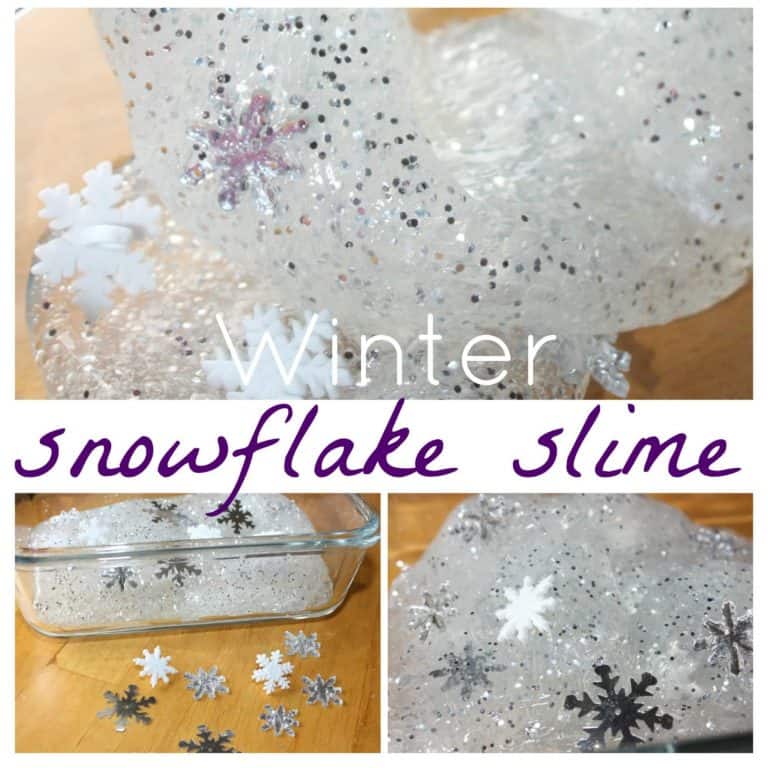 Snow Slime Recipe - Little Bins for Little Hands