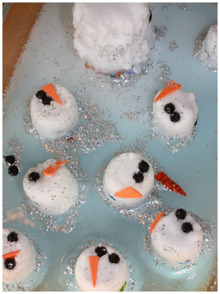 Snowman Baking Soda Science Experiment And Winter Activity For Kids Snowman Baking Soda Science Experiment And Winter Activity For Kids