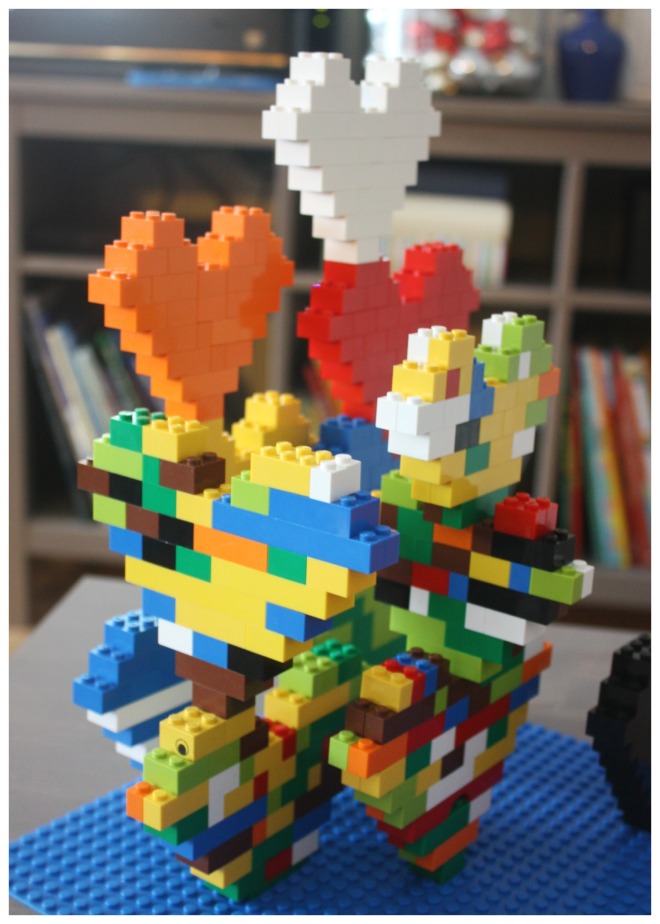 Lego Heart For Valentine's Day - Little Bins for Little Hands