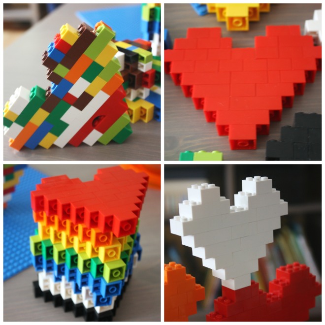 Lego Heart For Valentine's Day - Little Bins for Little Hands