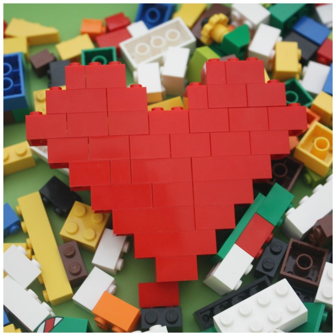 Lego Heart For Valentine's Day - Little Bins for Little Hands