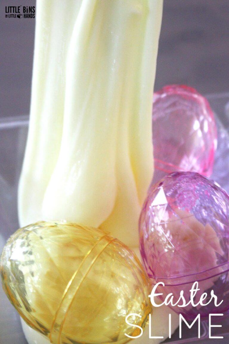 Easter Slime Recipe - Little Bins for Little Hands