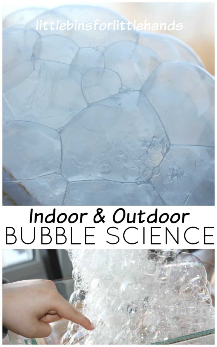 Freezing Bubbles In Winter - Little Bins for Little Hands