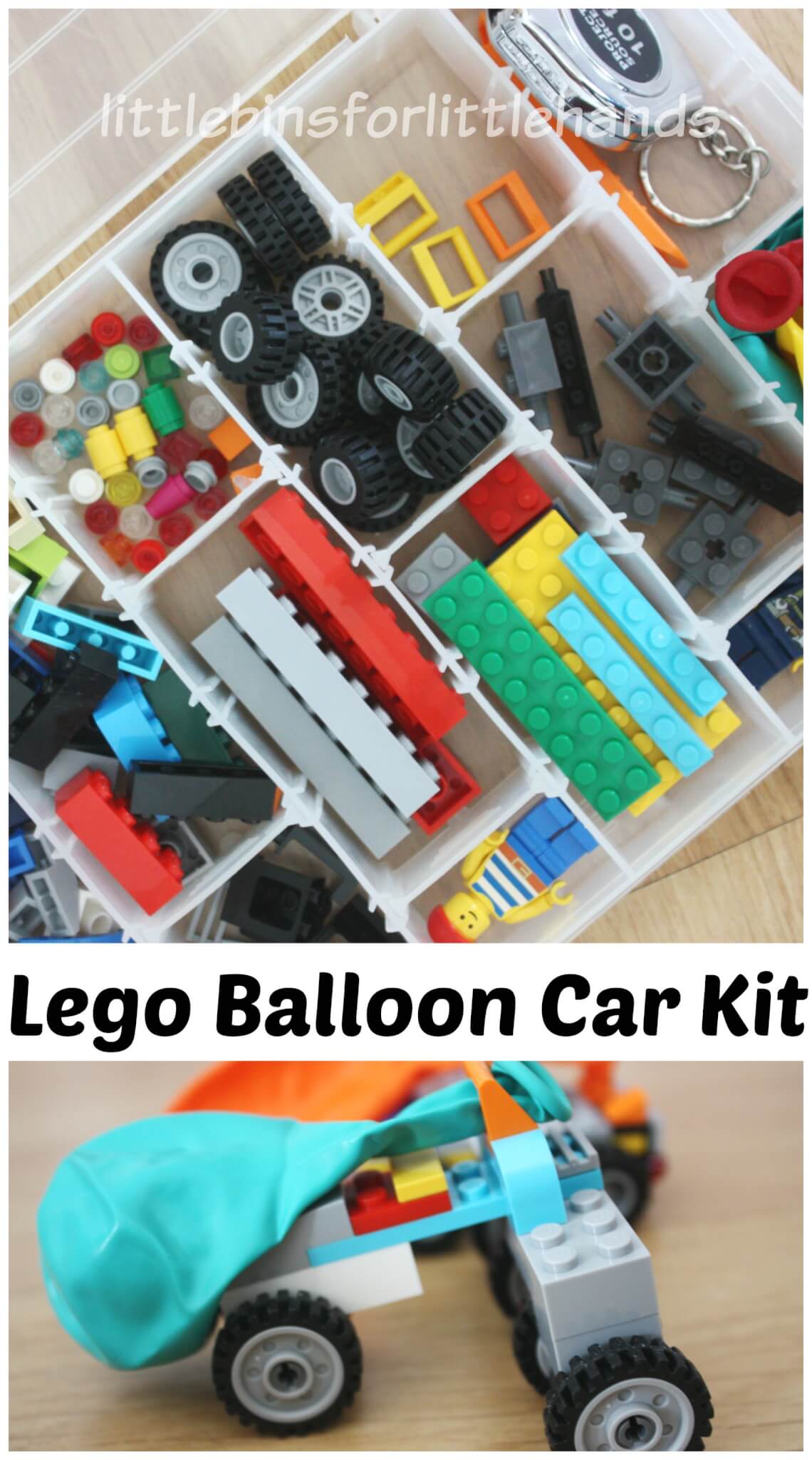 Lego Balloon Car DIY Lego Building Kit STEM Activity