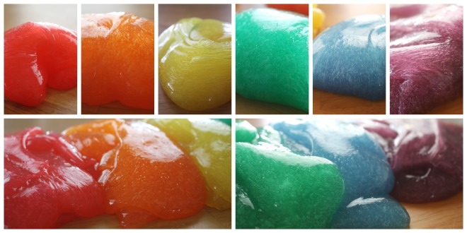 How To Make Colorful Rainbow Slime - Little Bins for Little Hands