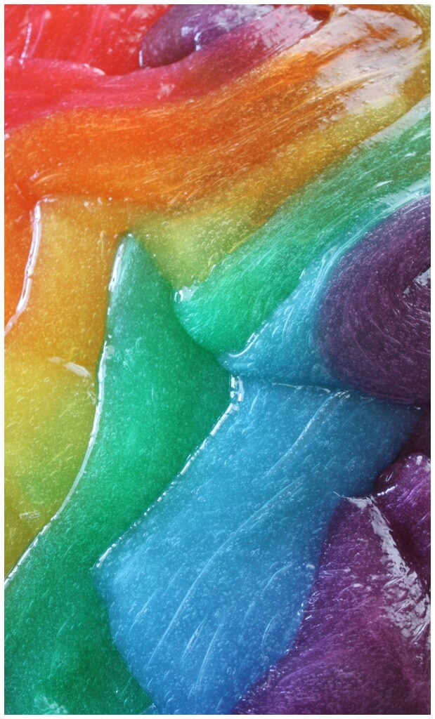 Colorful Rainbow Slime Little Bins For Little Hands