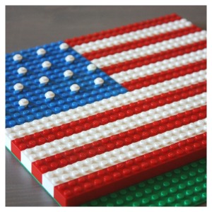 Build A LEGO American Flag - Little Bins for Little Hands