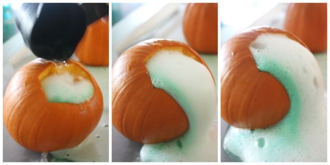 Mini Pumpkin Volcano For Fall Science - Little Bins for Little Hands