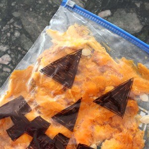 Make A Pumpkin Sensory Bag - Little Bins for Little Hands