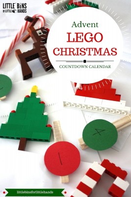 LEGO Christmas Cards for Kids To Make | Little Bins for Little Hands