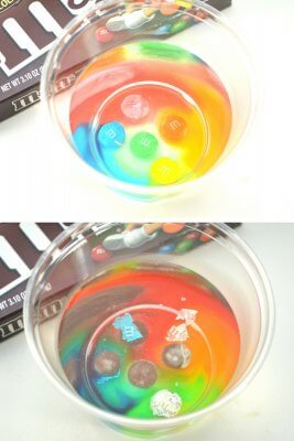 Floating M&M Science Project - Little Bins for Little Hands