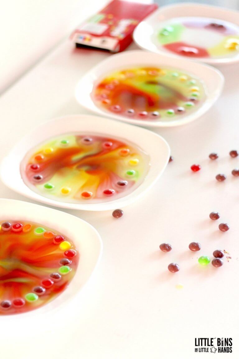 Amazing Skittles Experiment | Little Bins for Little Hands