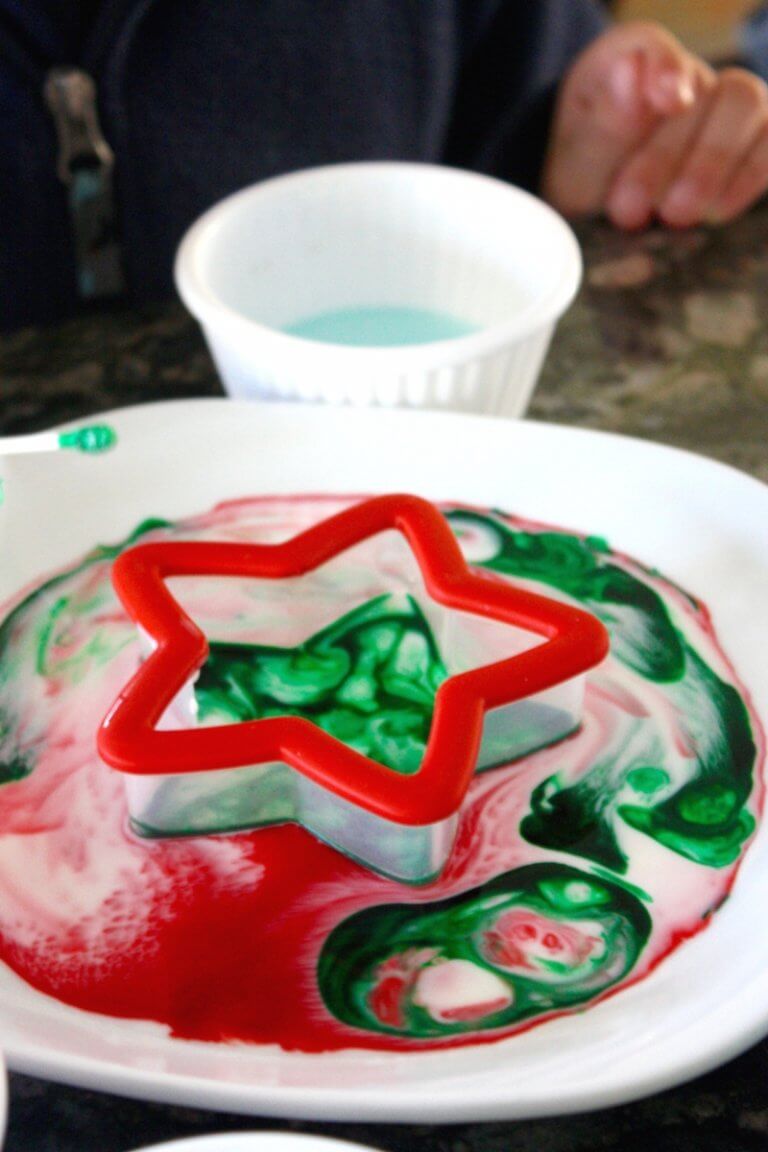 Santa's Magic Milk Experiment - Little Bins for Little Hands