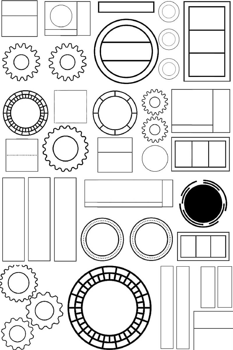 Build a Droid with Free Coloring Pages - Little Bins for Little Hands