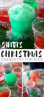 Mini Christmas Baking Soda Eruptions - Little Bins for Little Hands
