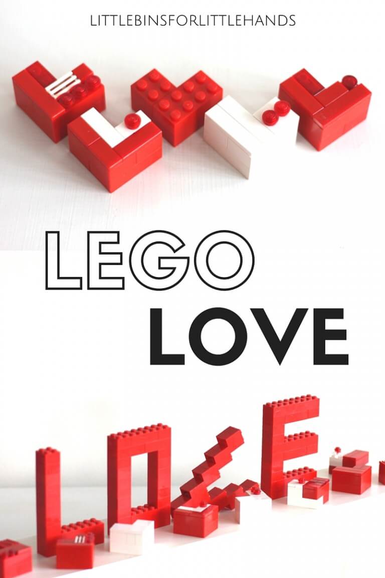LEGO Valentine Building Ideas - Little Bins for Little Hands