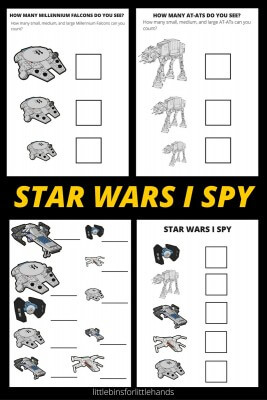 STAR WARS I SPY Activities Free Printable Pages