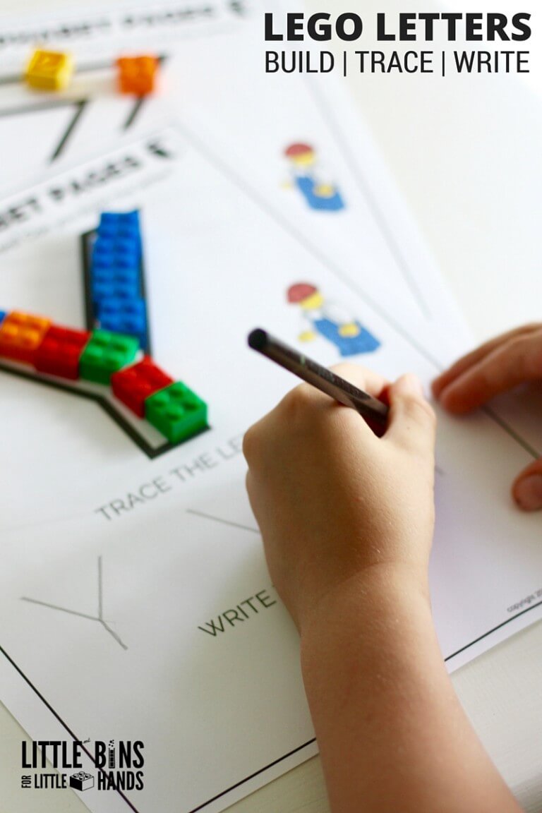 Printable LEGO Letters - Little Bins for Little Hands