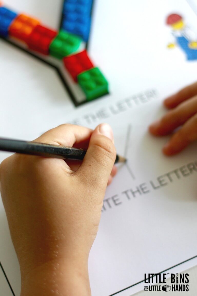 Printable LEGO Letters - Little Bins for Little Hands