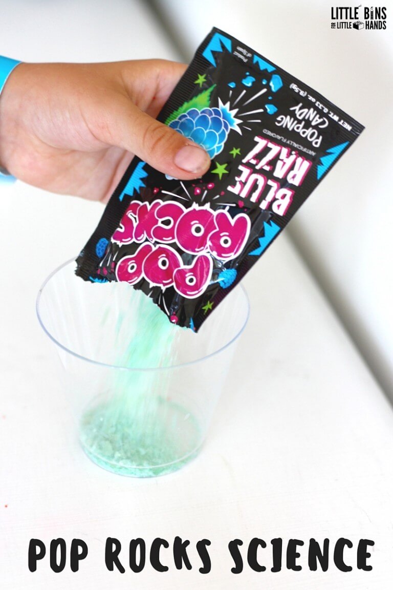 5 Senses Pop Rocks Experiment - Little Bins for Little Hands