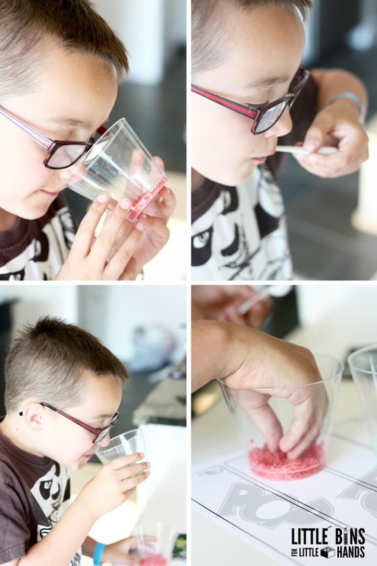5 Senses Pop Rocks Experiment - Little Bins for Little Hands