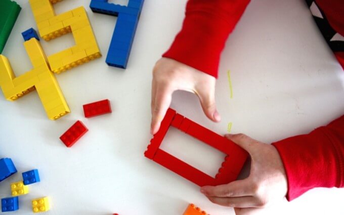 Build LEGO Numbers - Little Bins for Little Hands