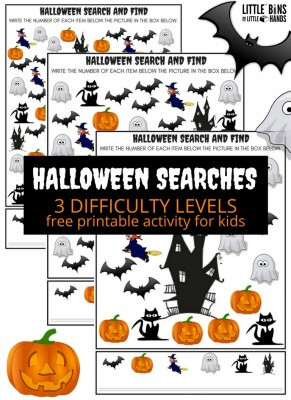 Halloween Seek and Find Printables - Little Bins for Little Hands