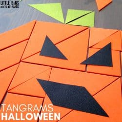 Halloween Tangrams Math Activity - Little Bins for Little Hands