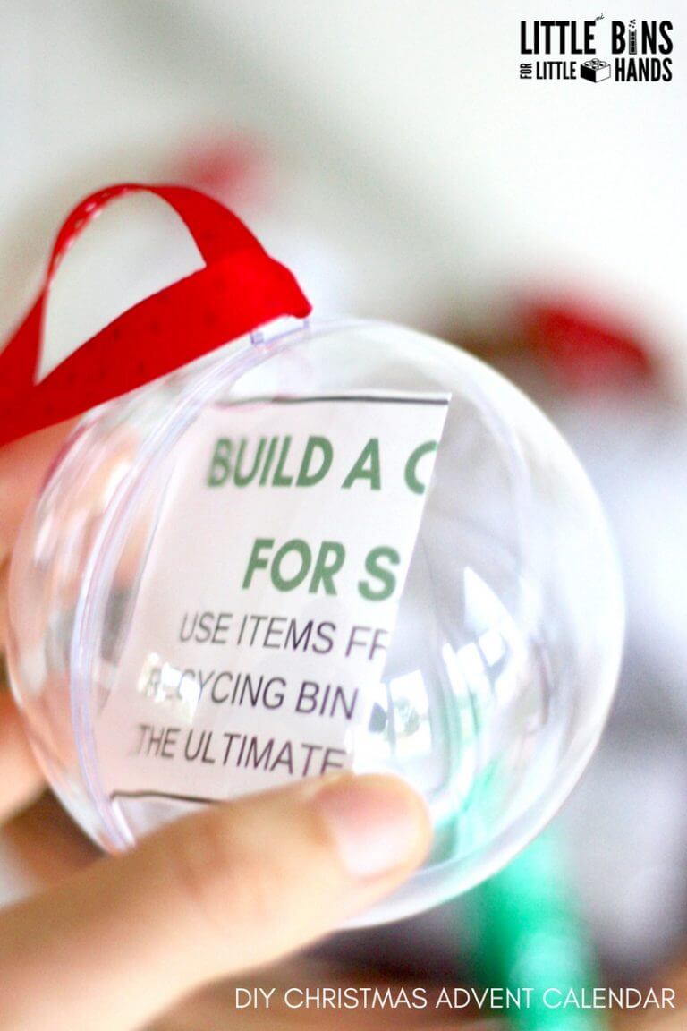 Christmas STEM Challenge Cards - Little Bins for Little Hands