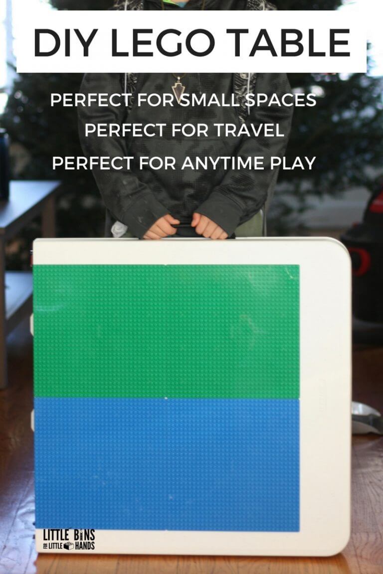 DIY LEGO Folding Table - Little Bins for Little Hands