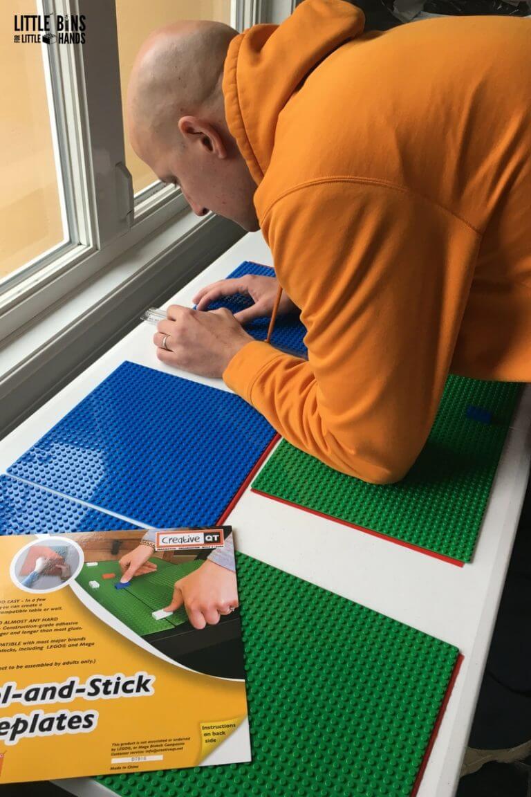 DIY LEGO Folding Table - Little Bins for Little Hands