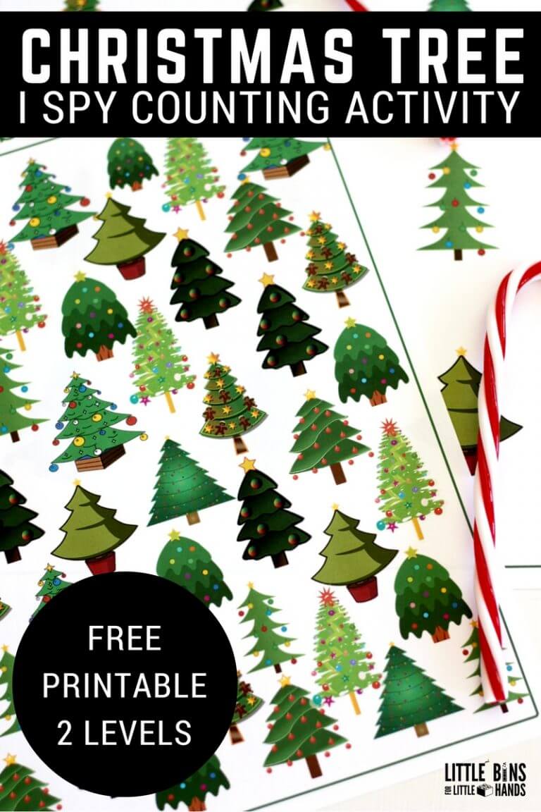 Christmas I Spy Worksheets - Little Bins for Little Hands
