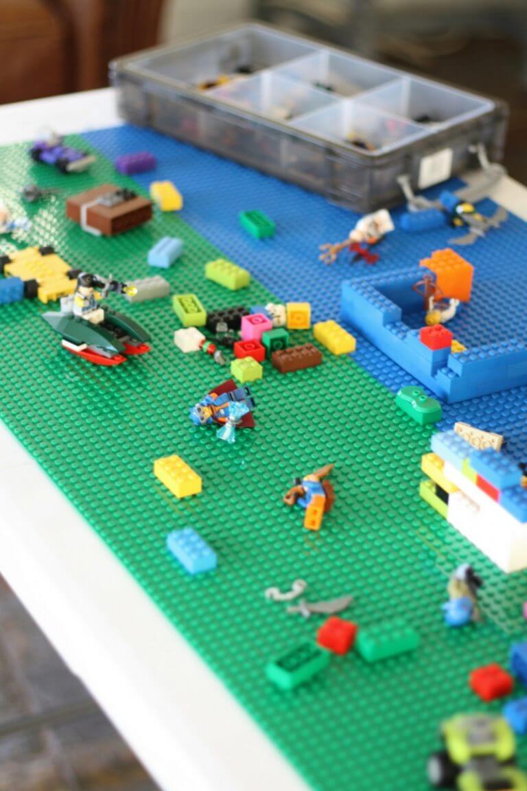 DIY LEGO Folding Table - Little Bins for Little Hands