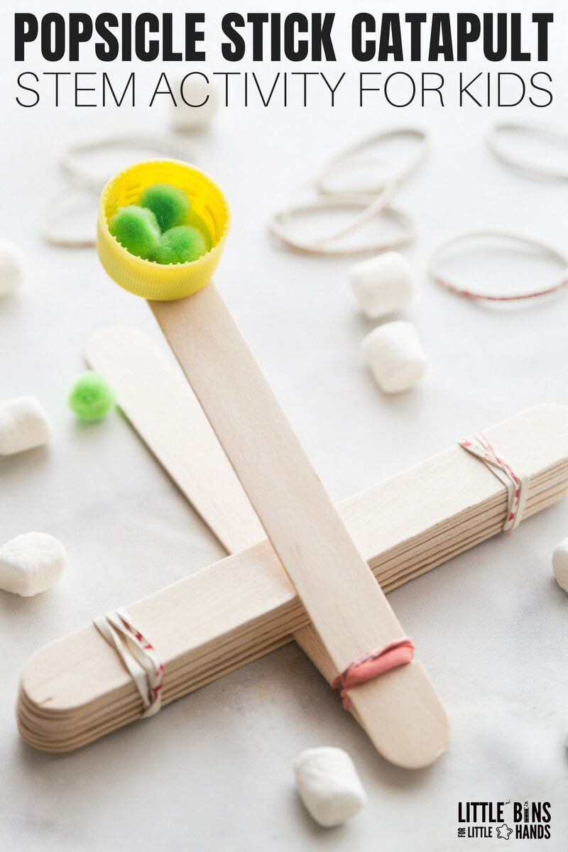 Best Popsicle Stick Catapult For STEM Little Bins For Little Hands