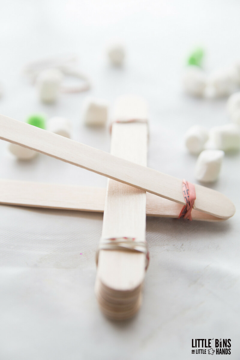 Best Popsicle Stick Catapult For STEM - Little Bins for Little Hands