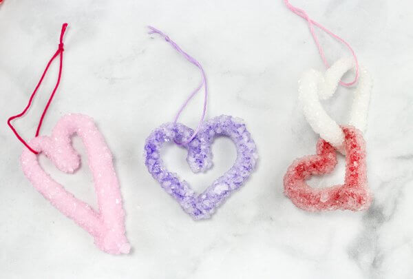 Grow Crystal Hearts For Valentine's Day