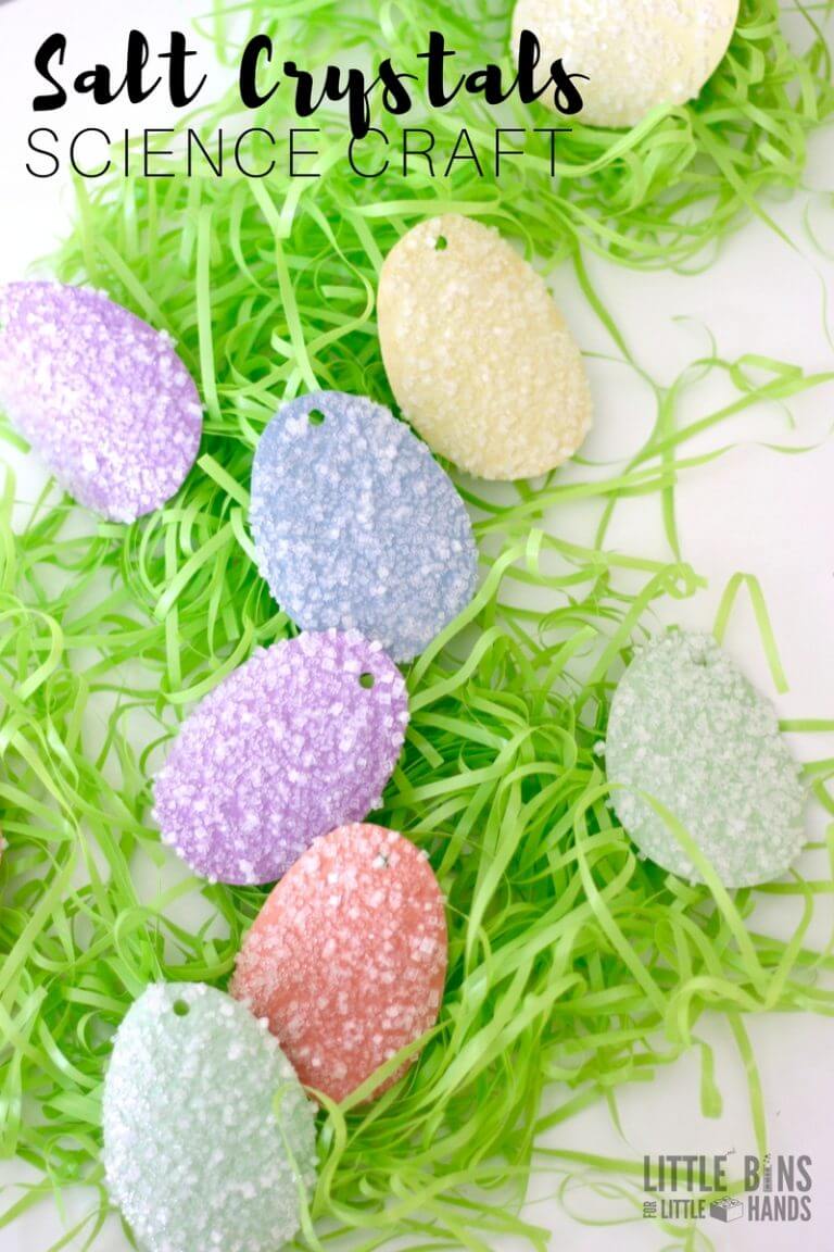 Salt Crystals Experiment - Little Bins for Little Hands