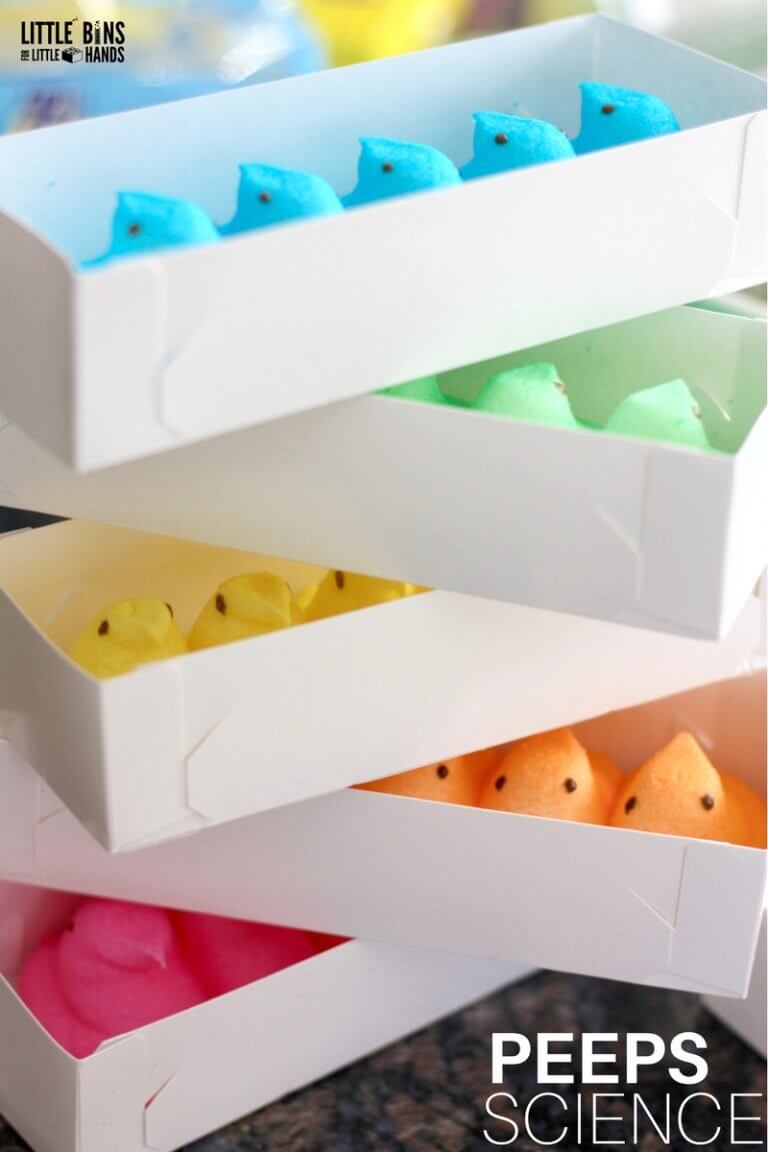 Peeps Slime Candy Science for Easter Science and Sensory play