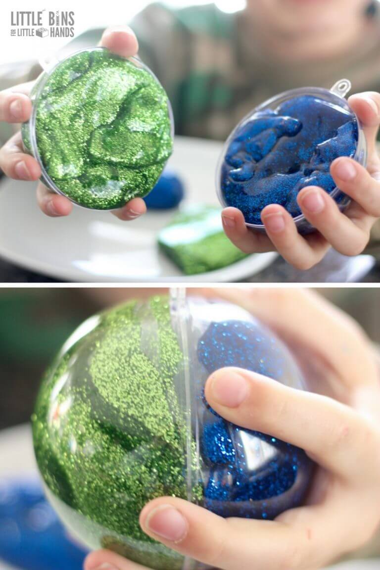 How To Make Planet Slime - Little Bins for Little Hands