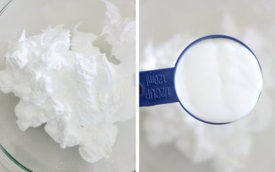 White Fluffy Snow Slime Recipe - Little Bins for Little Hands