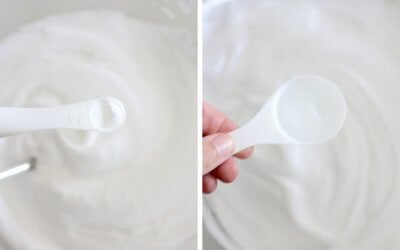 White Fluffy Snow Slime Recipe - Little Bins for Little Hands