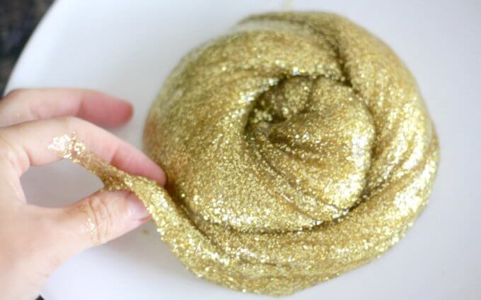 How To Make Metallic Slime - Little Bins for Little Hands