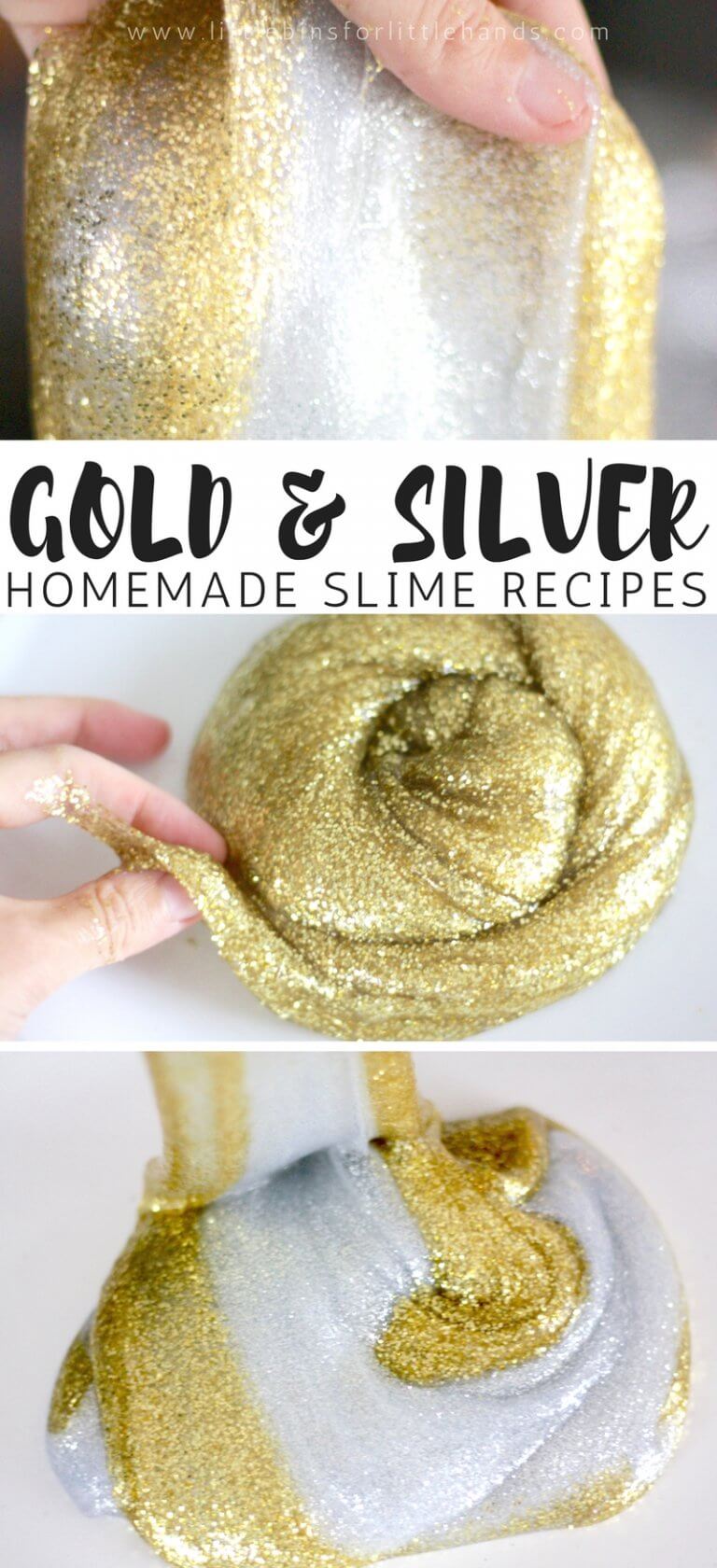 How To Make Metallic Slime - Little Bins for Little Hands