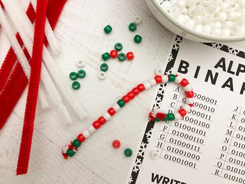 Binary Code Christmas Ornament | Little Bins for Little Hands